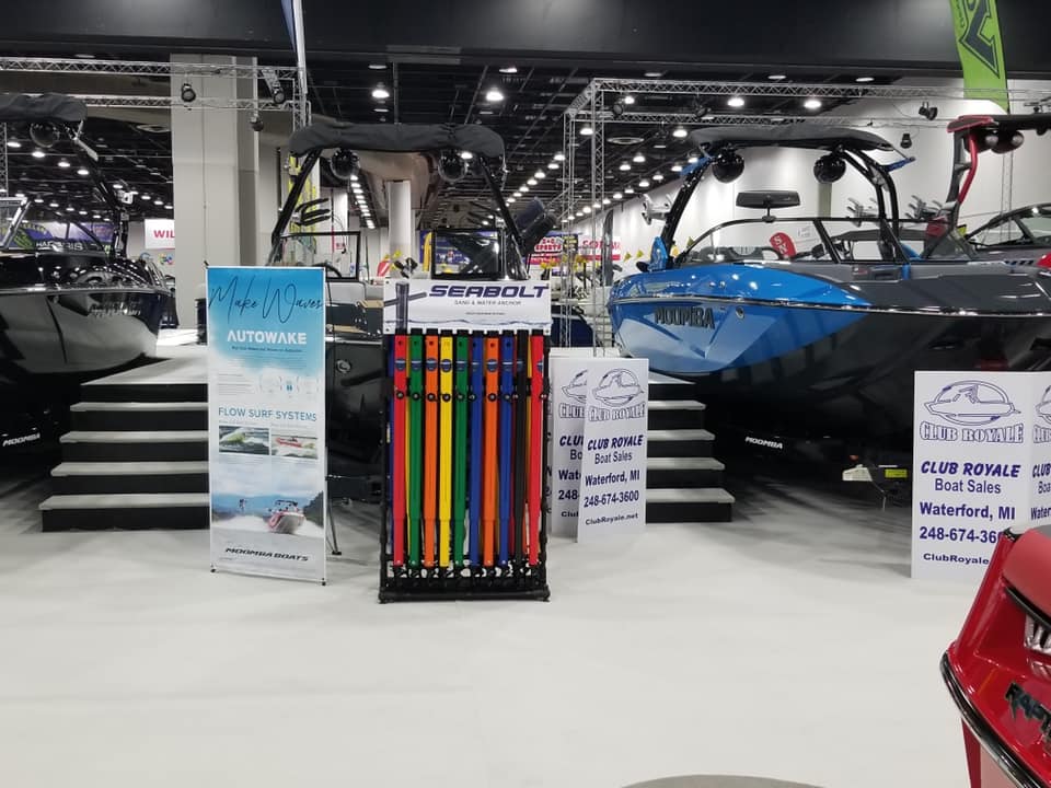 New display at Michigan Boat Show – www.Seabolt.co